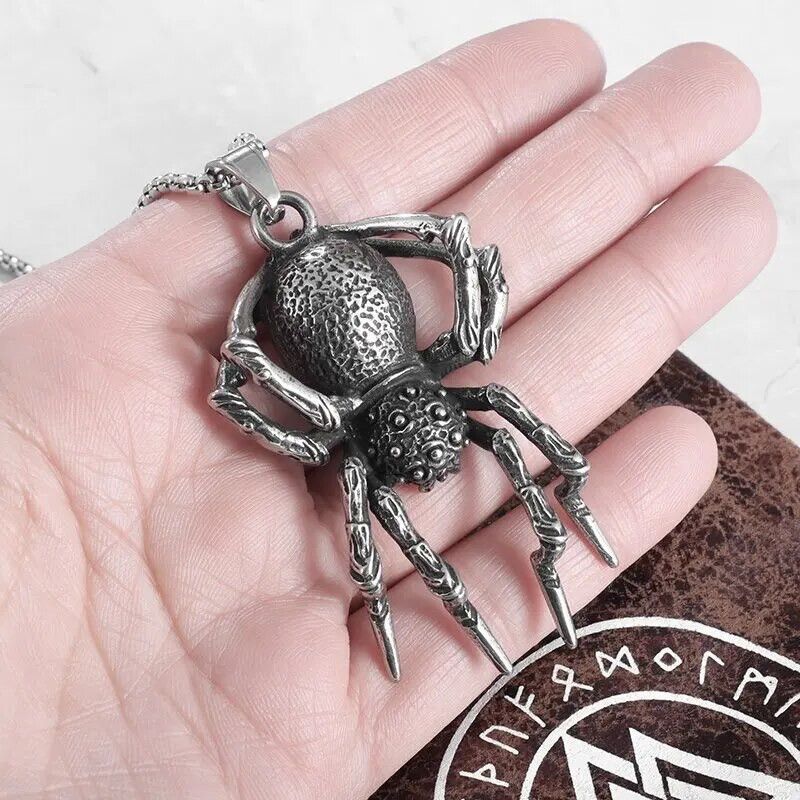 Jewelry × Streetwear Spider Chain Necklace Tarantula Gothic Arachnid ...