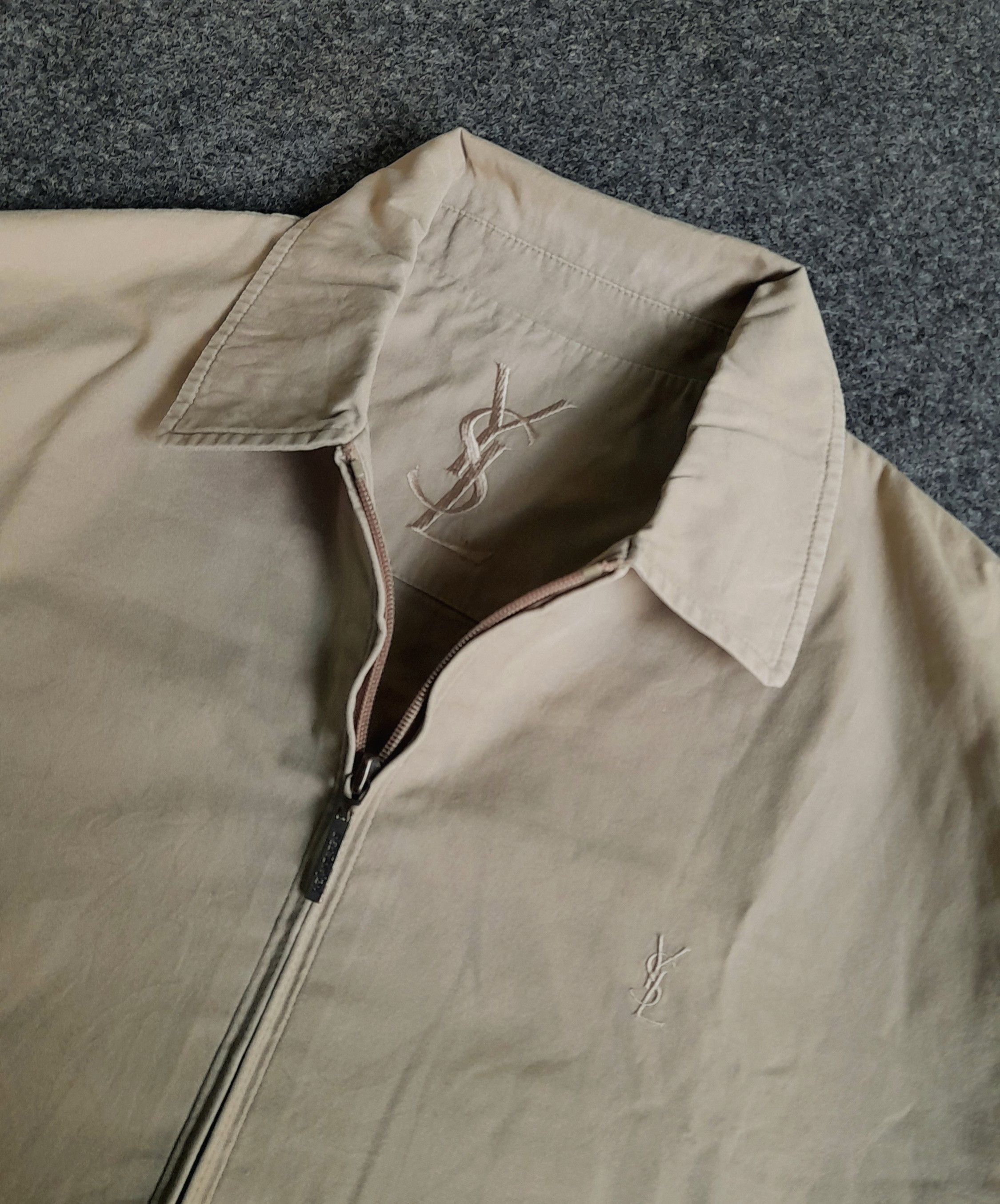 Vintage 💥BIG LOGO💥 yves Saint laurent jacket x ysl jacket | Grailed