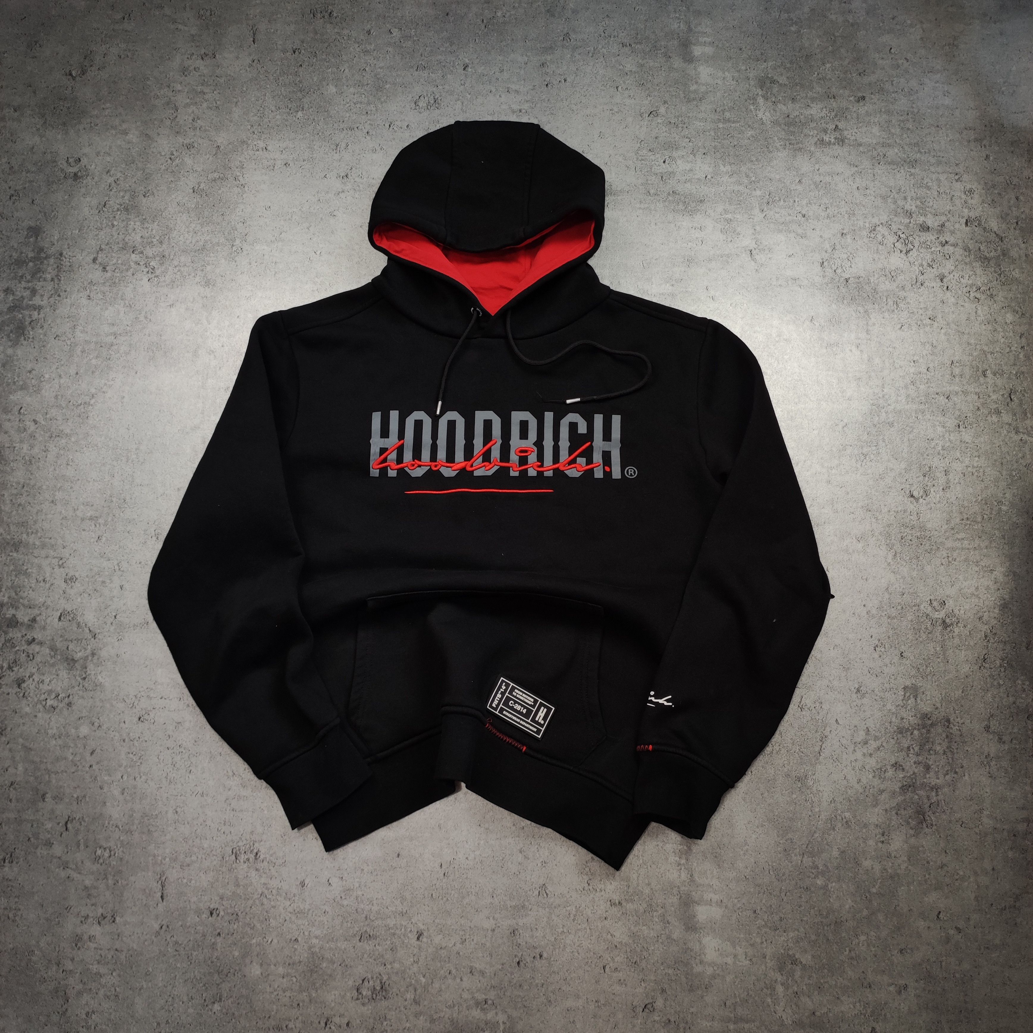 Trapstar London Hoodrich Hood Rich Trapstar Big Logo Black Hoodie | Grailed