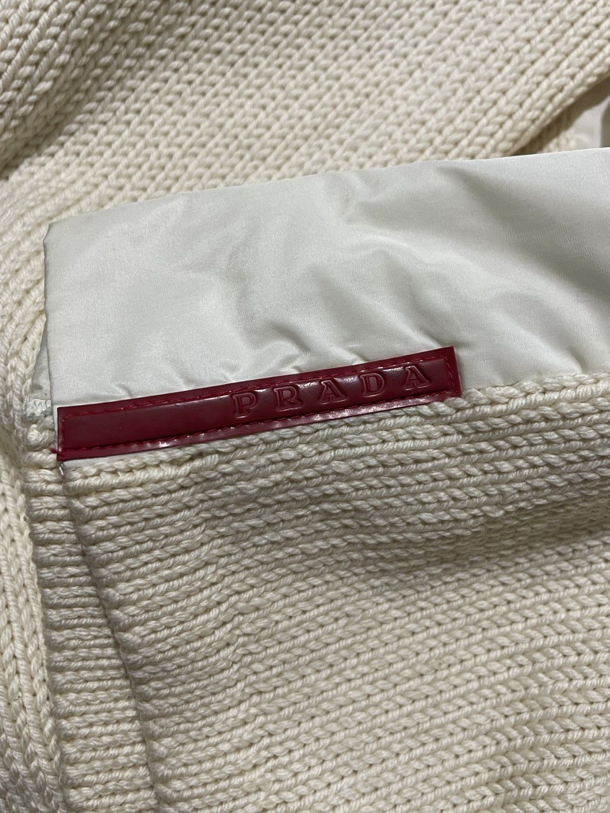 Prada Archive - Prada Sport - FW1999 - Knitted Ninja Nylon Hoodie | Grailed