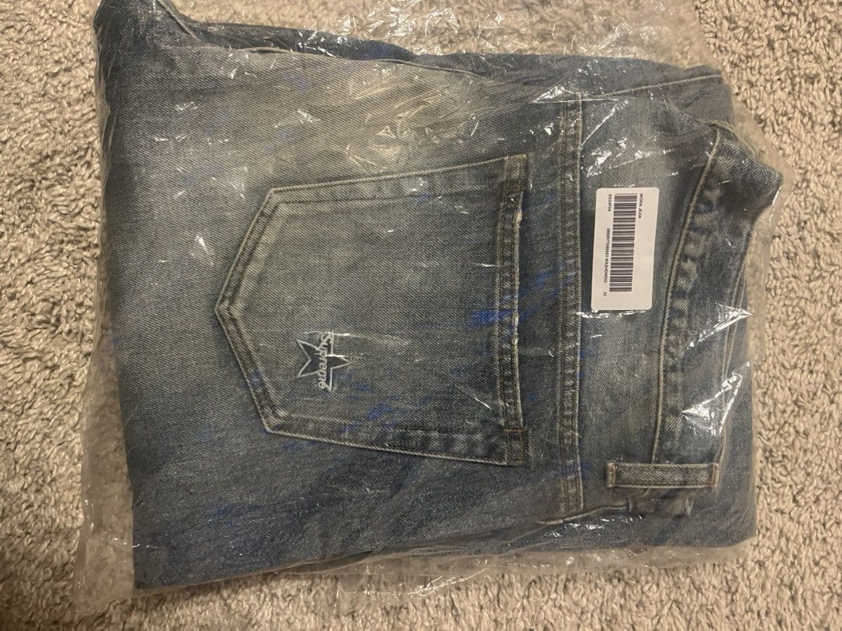 Supreme Supreme Distressed Loose Fit Selvedge Jeans (SS24) | Grailed