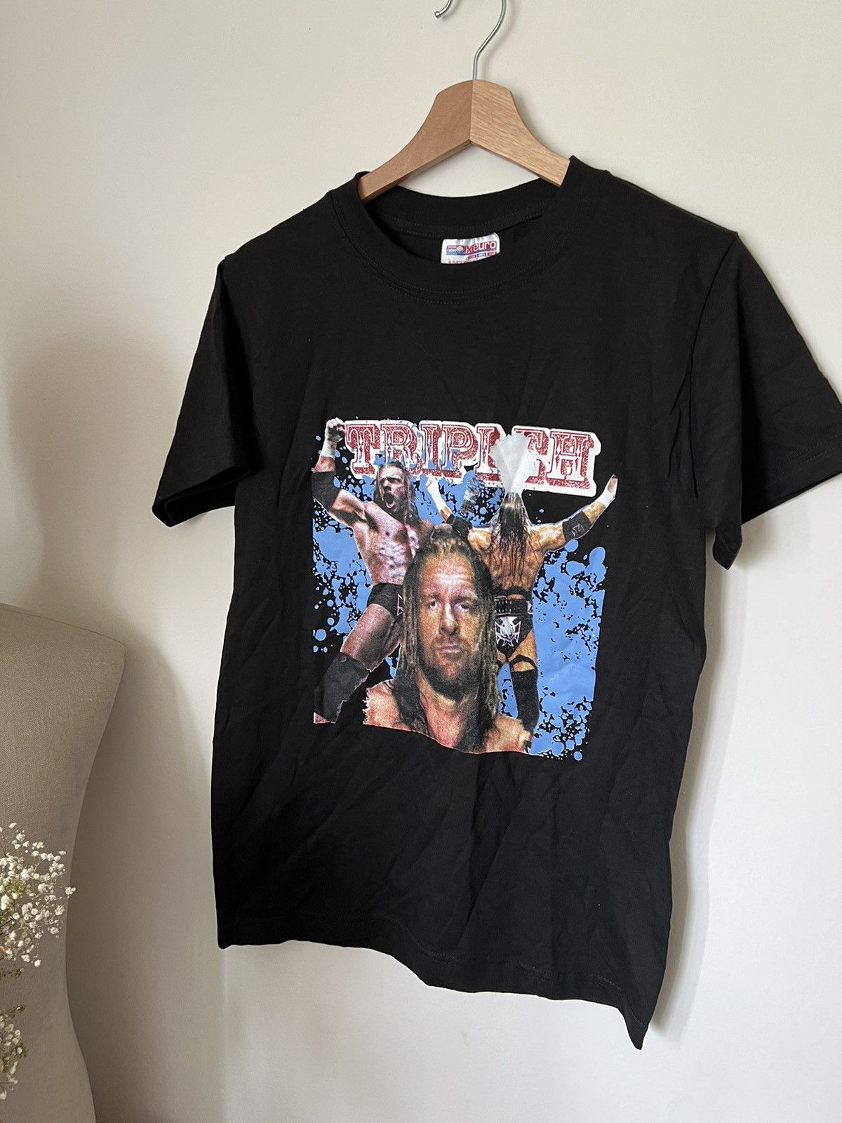 Vintage × Wwe × Wwf 2000s Triple H Bootleg Wrestling Tee | Grailed