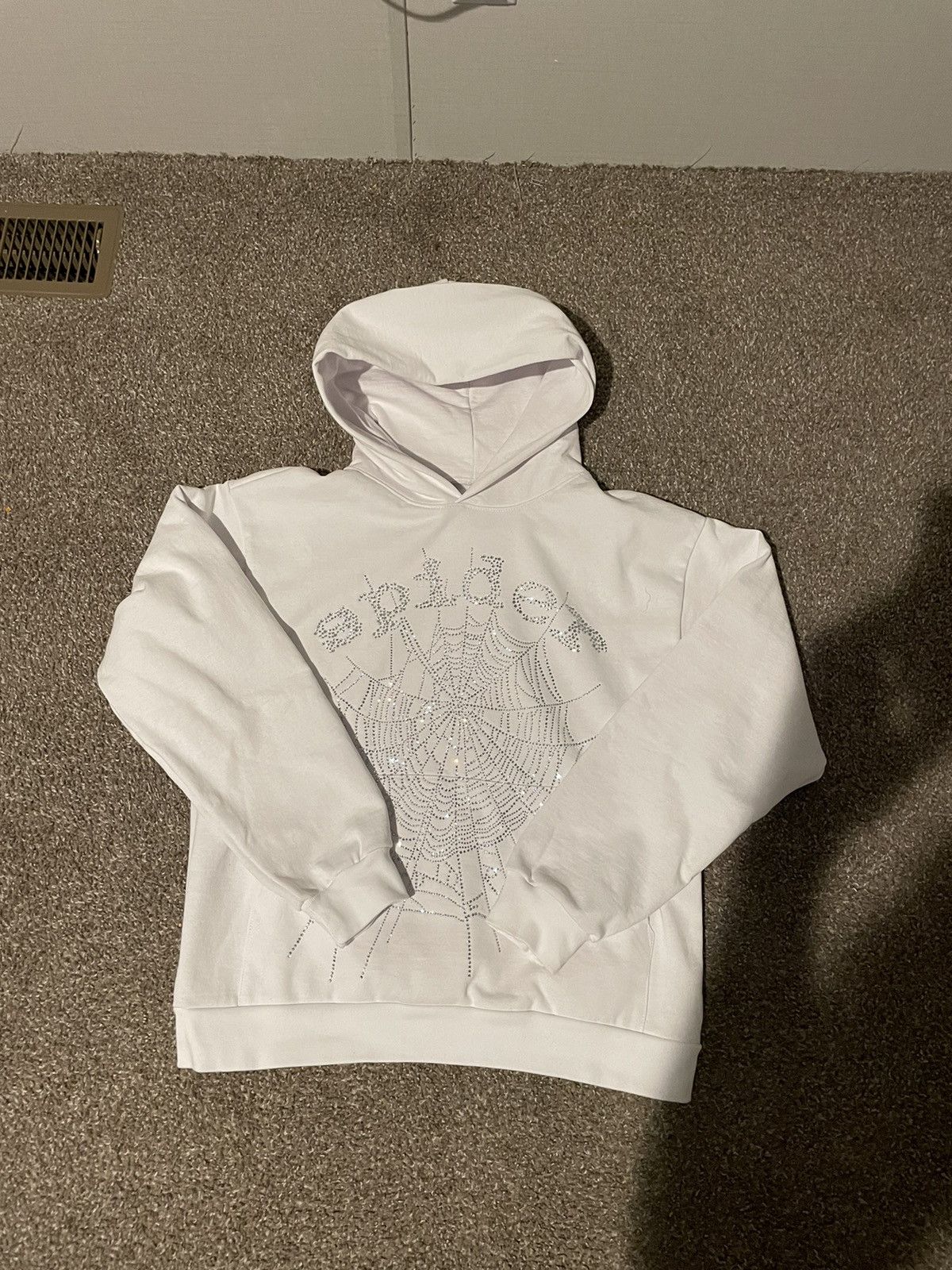 Streetwear Sp5der OG Rhinestone Logo Hoodie | Grailed