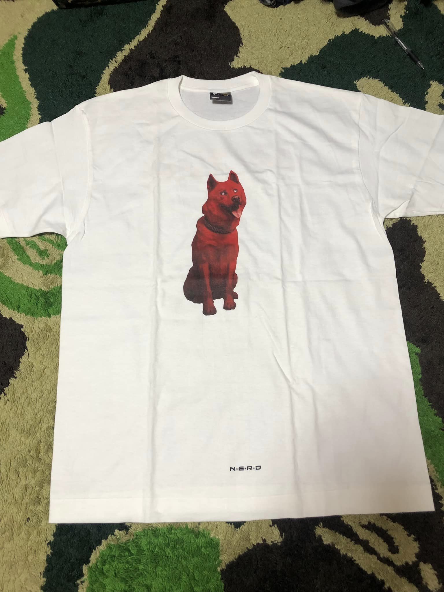 Bape × Pharrell BAPE × N.E.R.D Fly or Die T-shirt pharrell NERD ape ...
