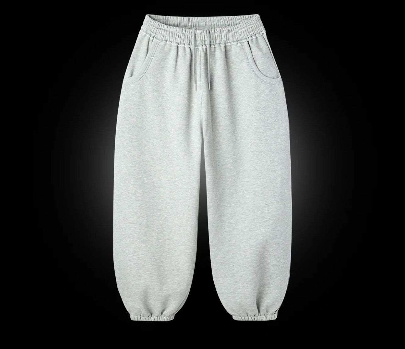 The GV Gallery Heather Grey Blank Scrunch Sweats | Grailed