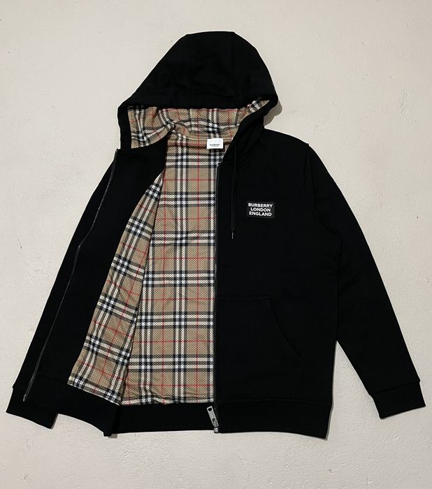 Burberry Burberry Hove Mesh Vintage Check Zip Up Hoodie | Grailed