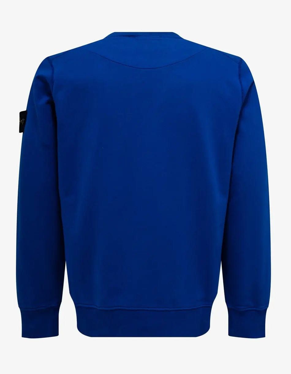 Stone Island Stone Island Blue Garment Dyed Sweatshirt | Grailed