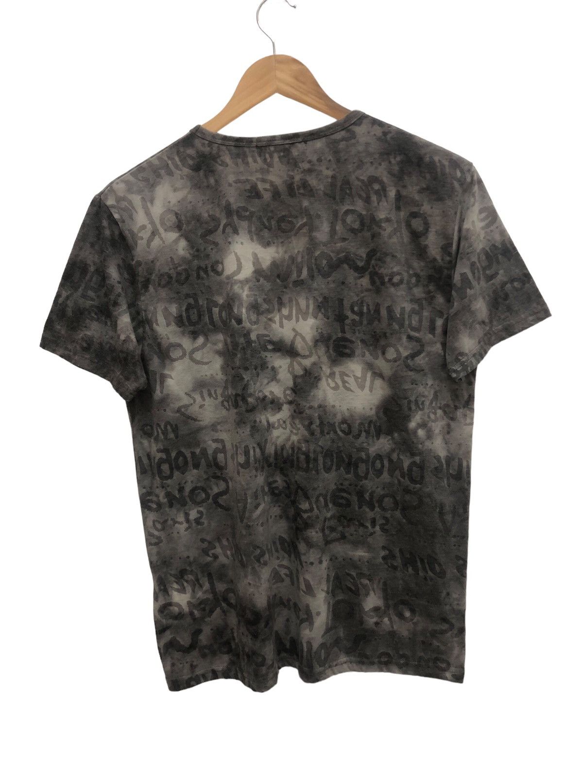 In The Attic SICK 🔥 POEM ALL OVER ABSTRACT SCRIPT ACID WASH DESIGN ...