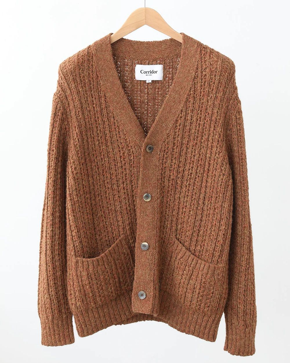 Corridor Mens Corridor Braided Cardigan Size M Color Umber | Grailed