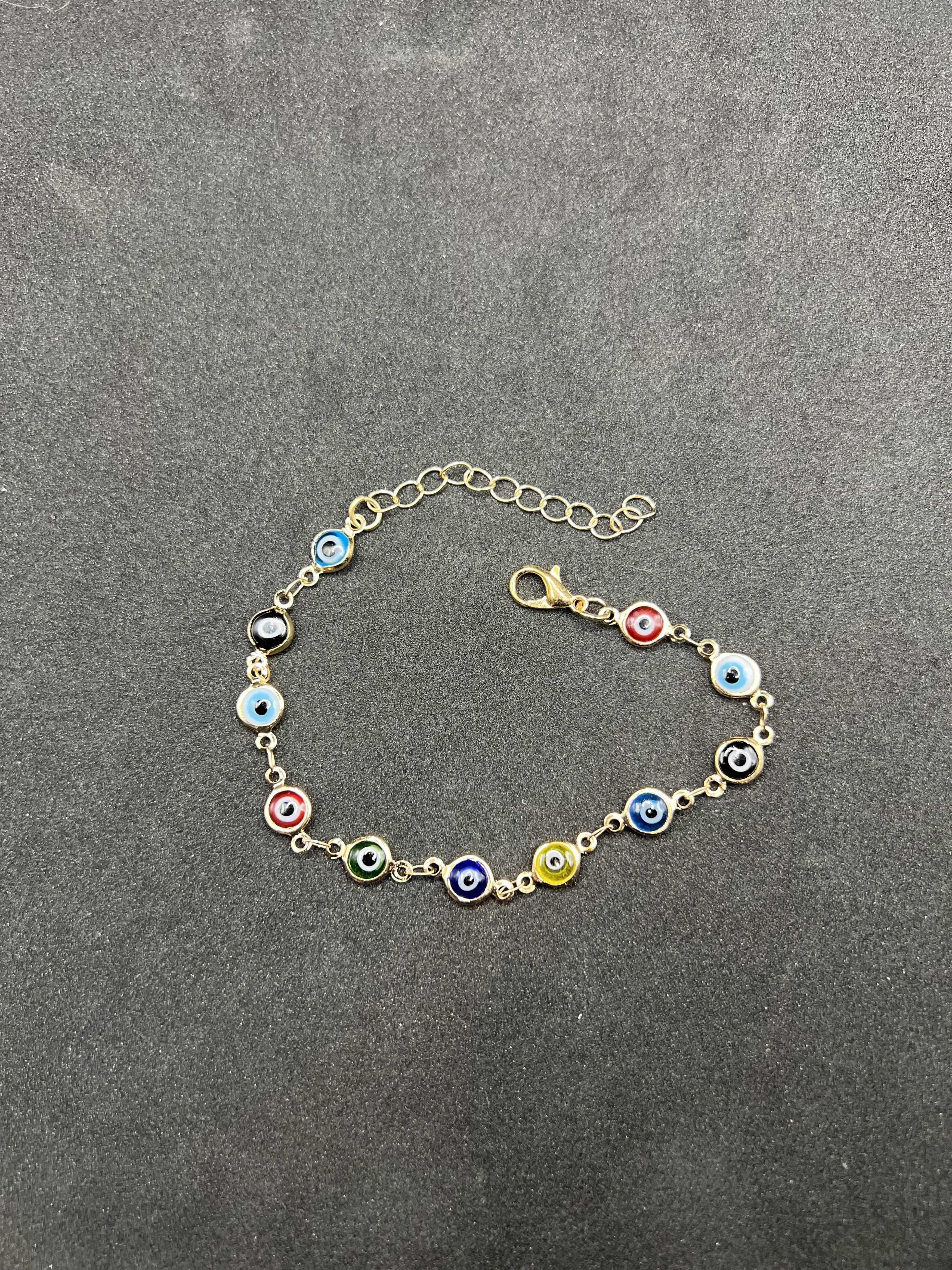 Handmade Evil Eyes Gold Chain Bracelet | Grailed