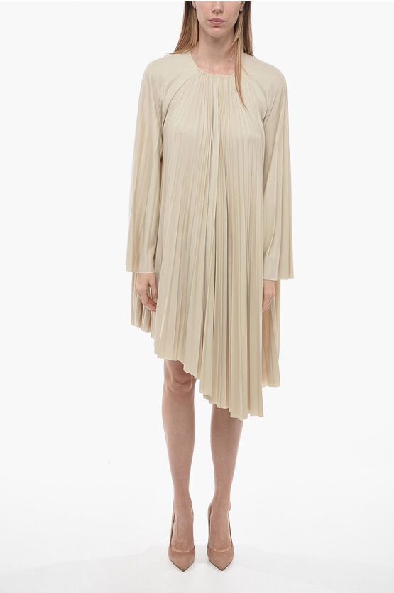 Fabiana Filippi Accordion Fabric Midi Dress | Grailed