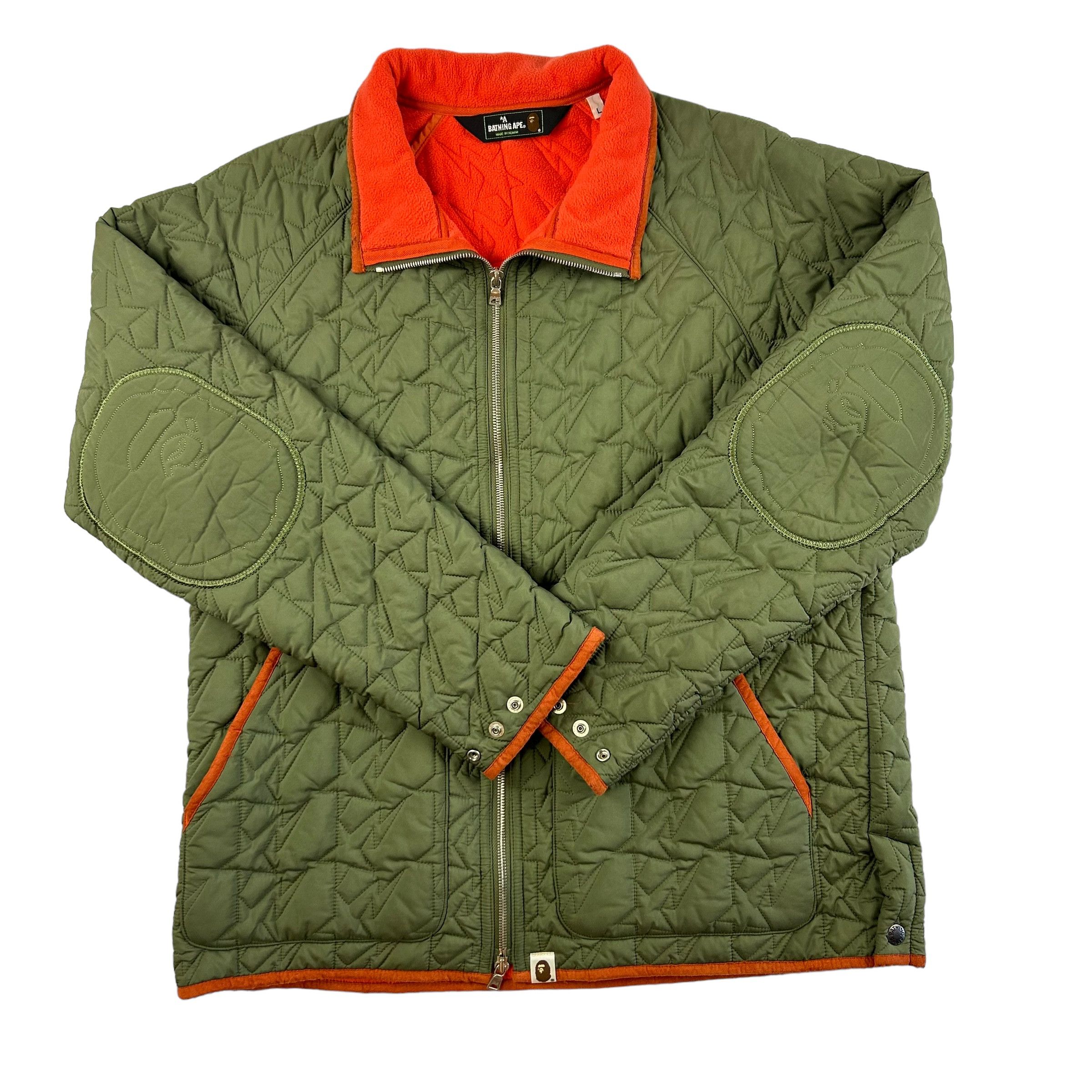Bape 2009 Bape embroidered STA logo quilted jacket | Grailed