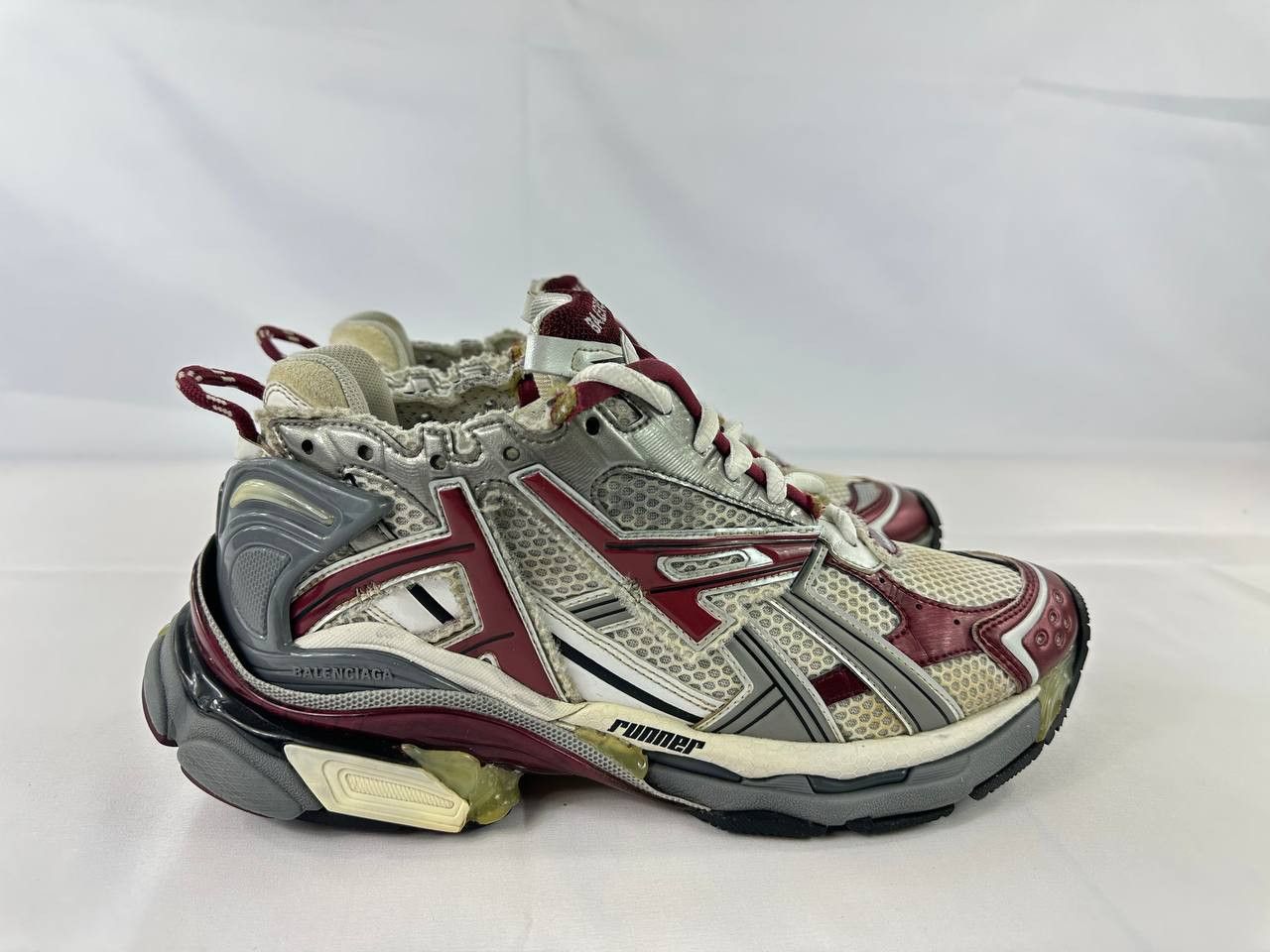 Balenciaga Balenciaga Runner Burgundy Sneakers | Grailed