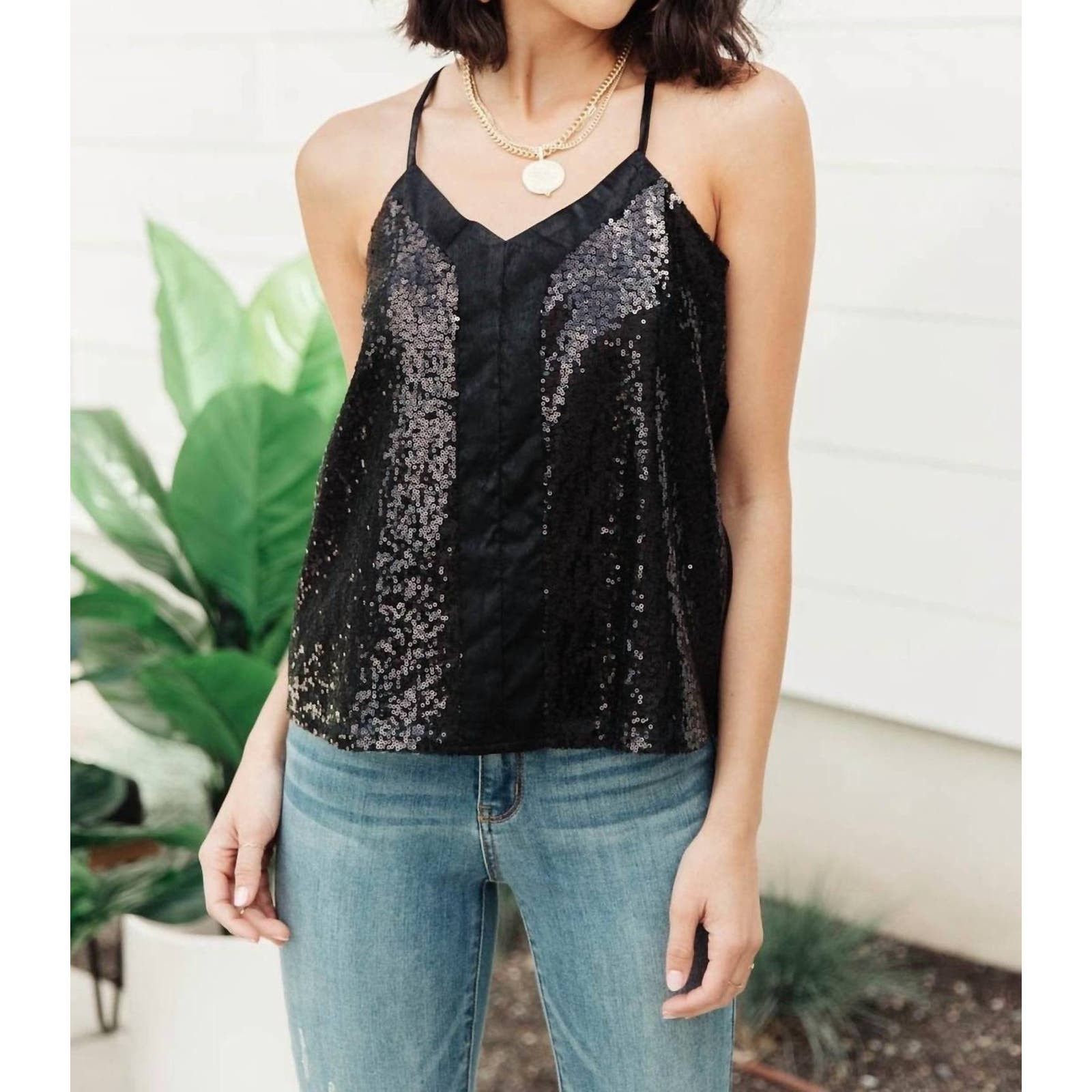 Designer ANDREE BY UNIT Shine Bright Tank In Black | Grailed