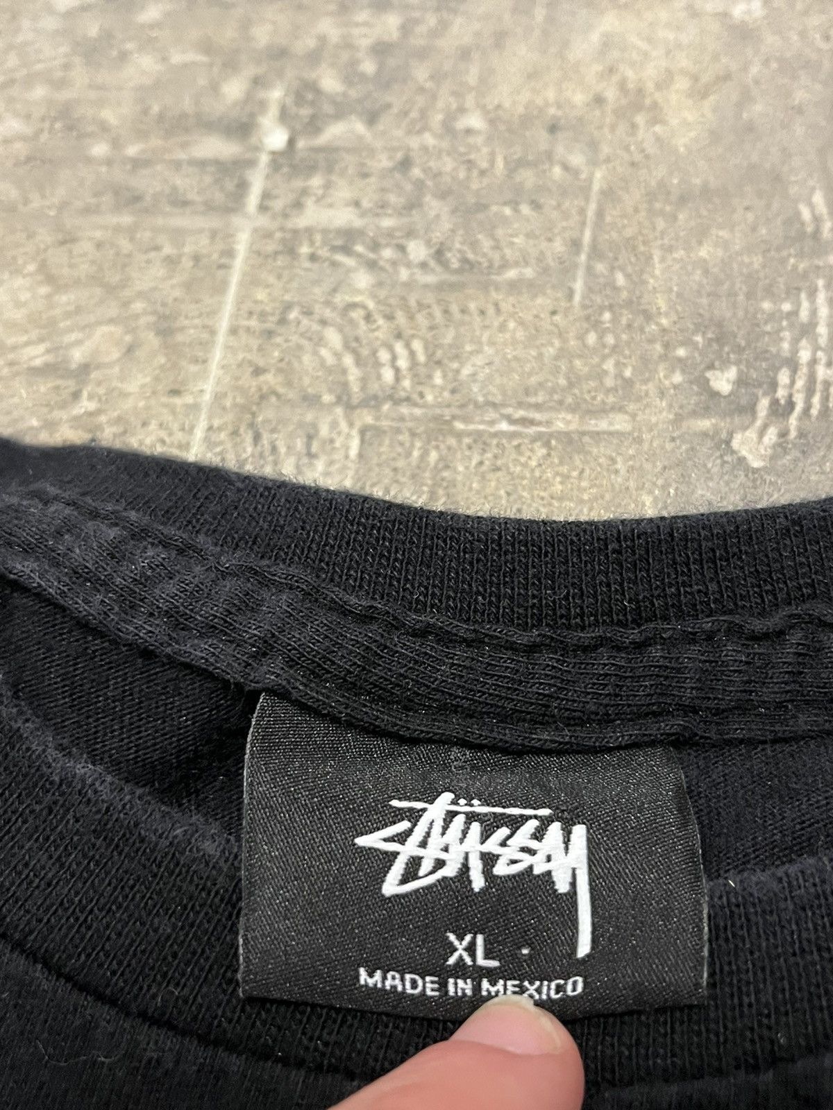 Vintage Stussy Crazy rare vintage front and back t shirt size XL | Grailed