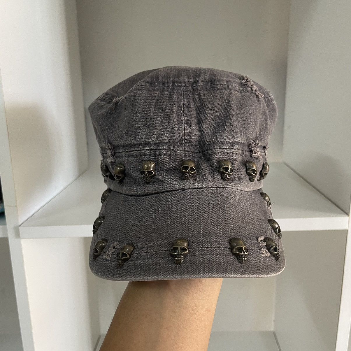 14th Addiction VINTAGE MAD PUNK GOTHIC GOA SKULL DISTRESSED FADED STYLE ...