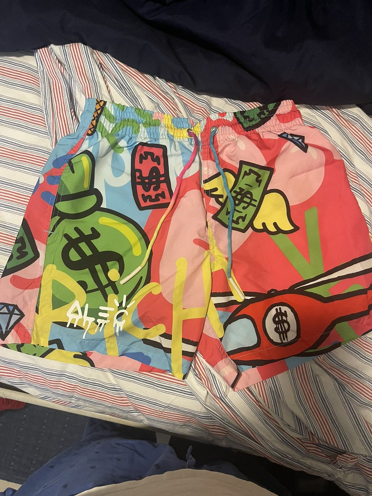 Alec Monopoly Alec Monopoly Swim Shorts | Grailed