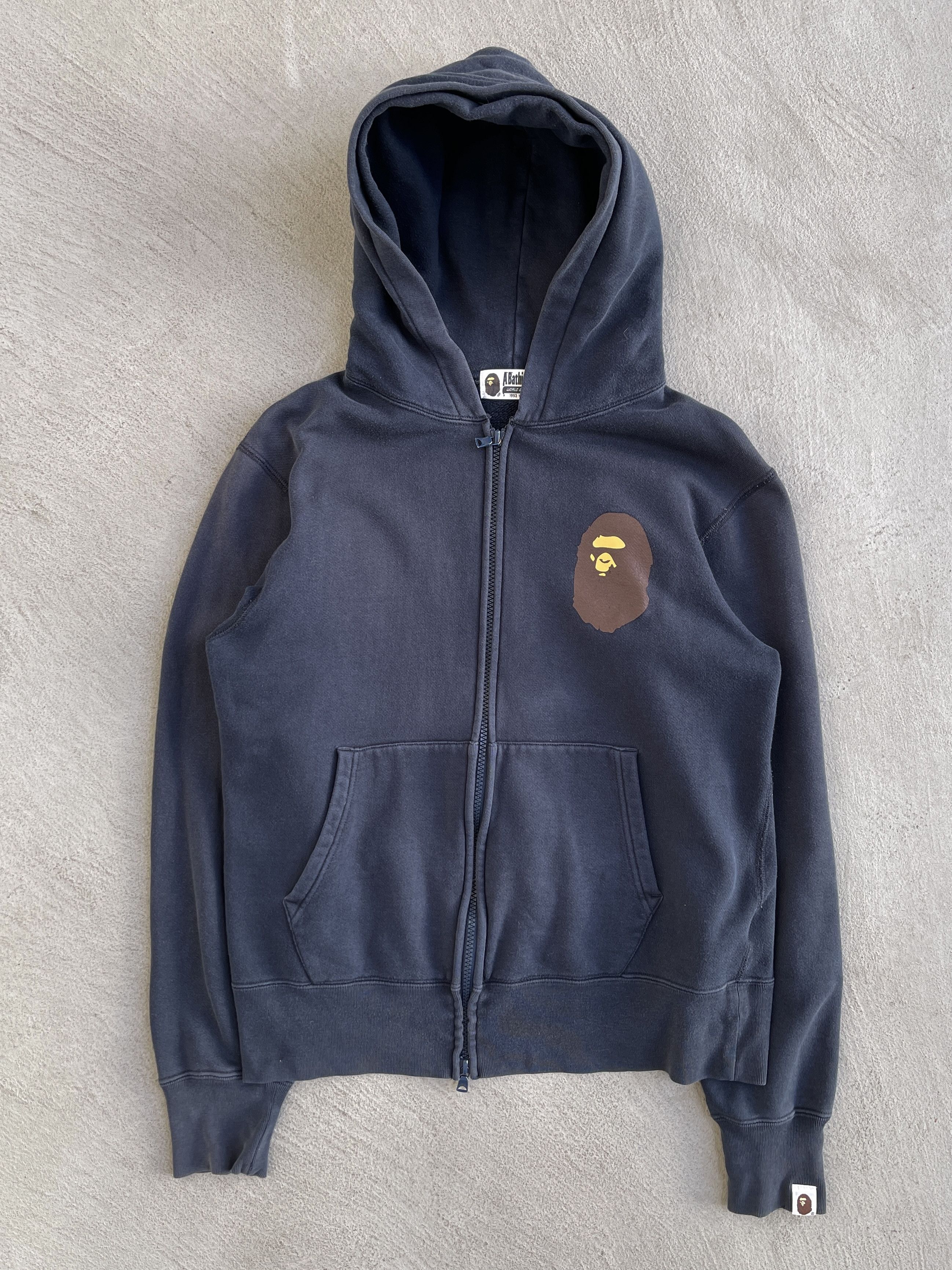 Bape × Streetwear × Vintage Steal! Vintage 2010s Bape Ape Head Zip-up ...