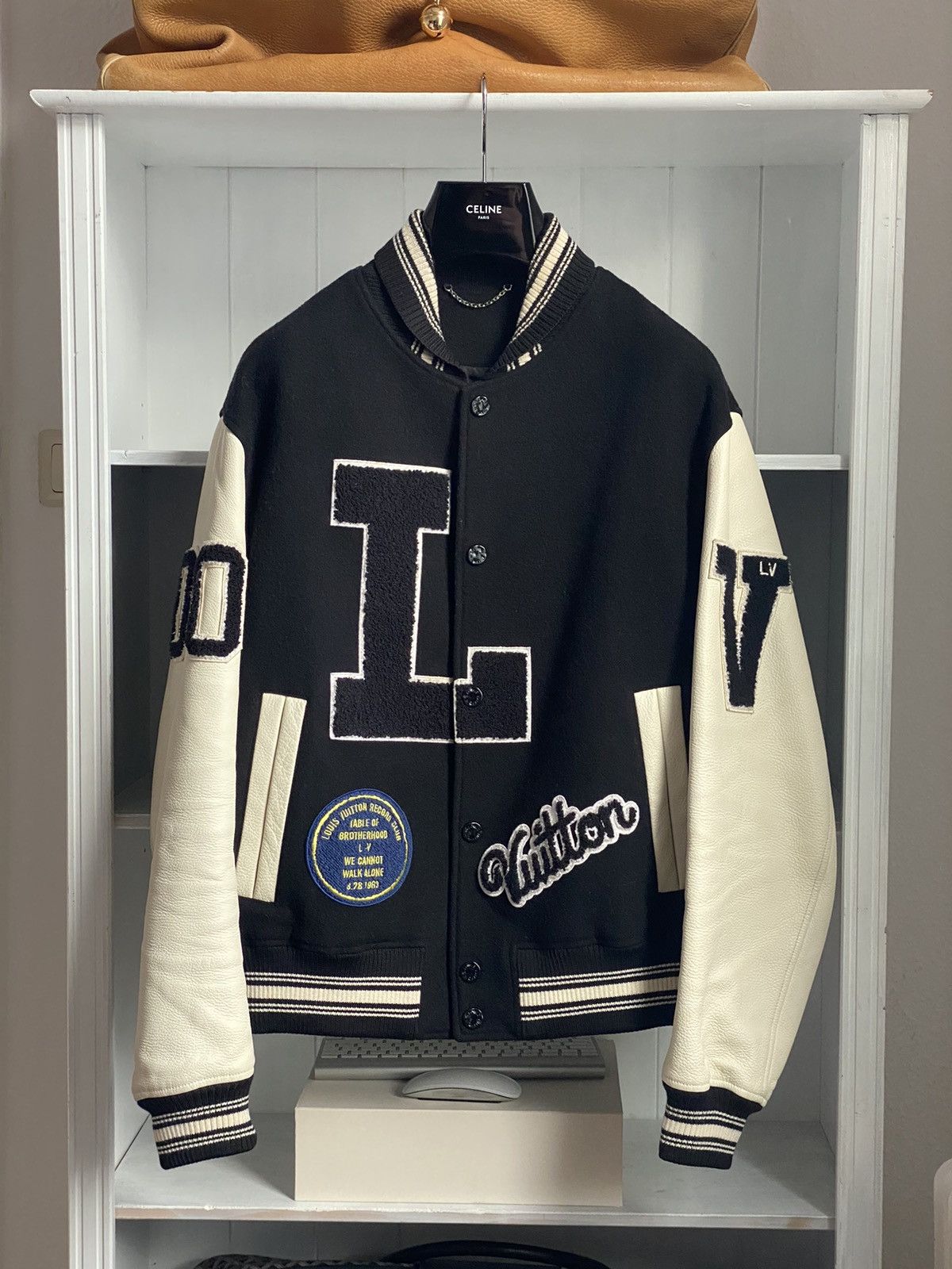 Louis Vuitton LV Martin Luther King Virgil Dreaming Varsity Jacket 50 L ...
