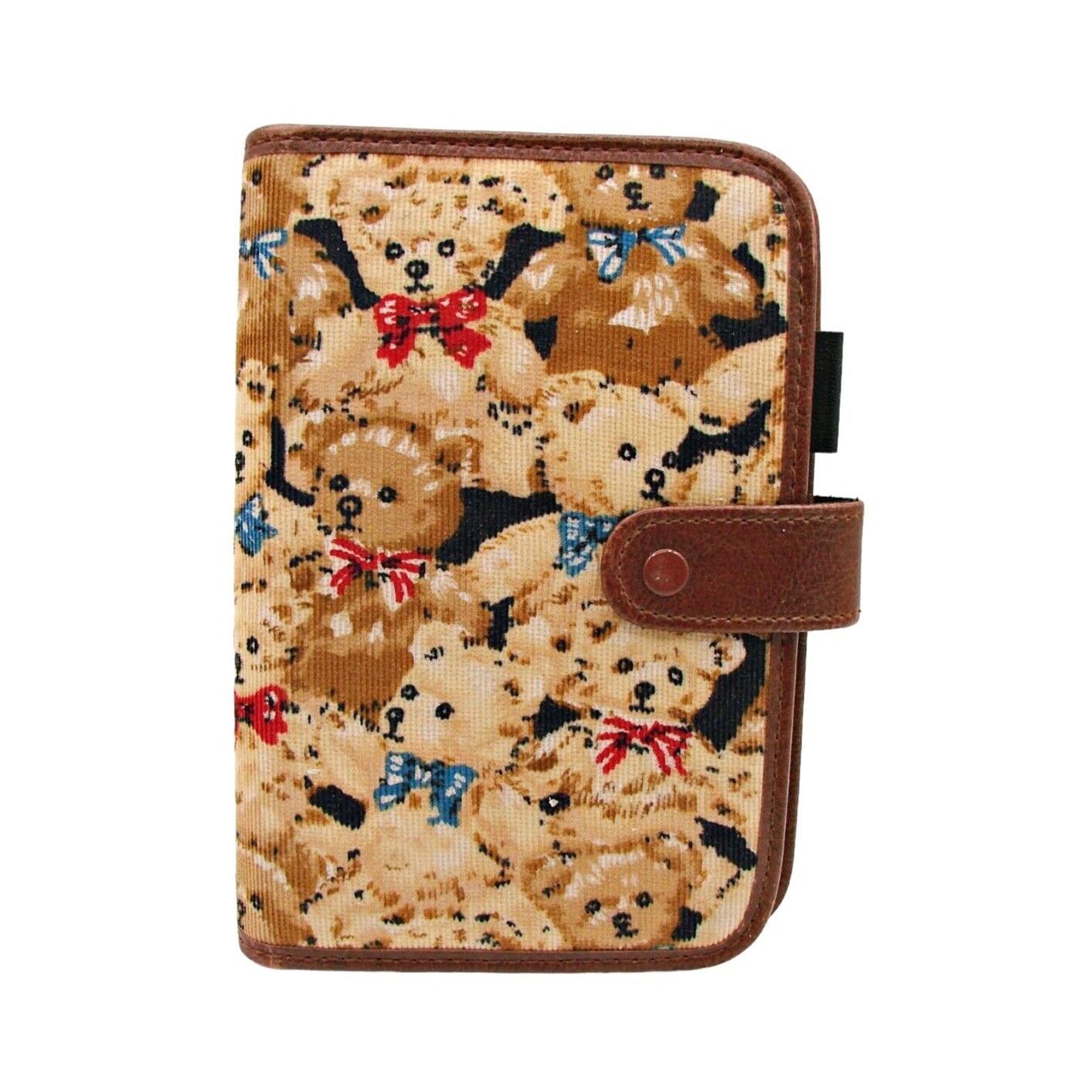 Vintage Teddy Bear Corduroy Day Planner Organizer Button Snap Closur ...