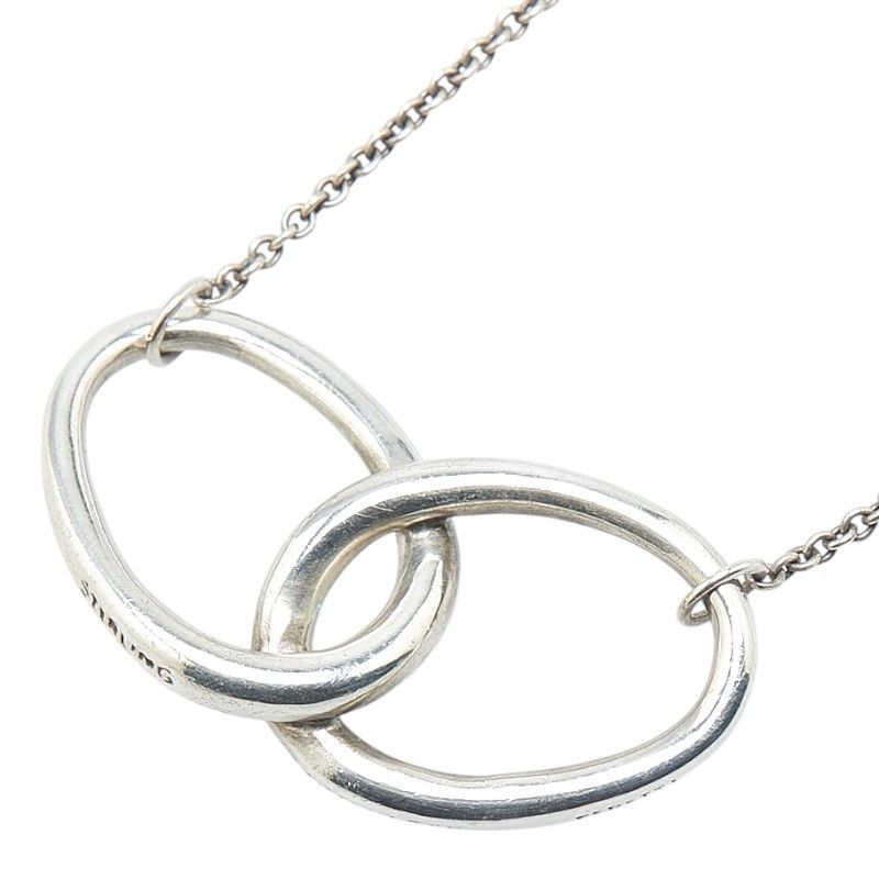Tiffany & Co. Tiffany & Co Tiffany & Co Double Loop Necklace Sterling Silver Metal Necklace ...