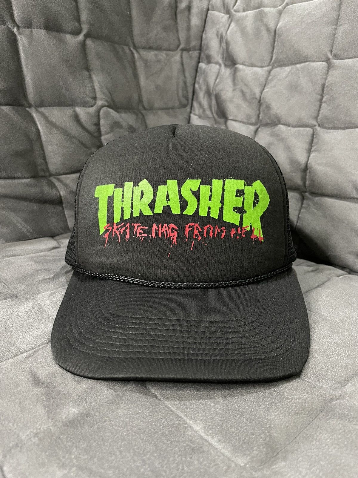 Vintage Vintage Thrasher Skate Mag From Hell Trucker Hat | Grailed