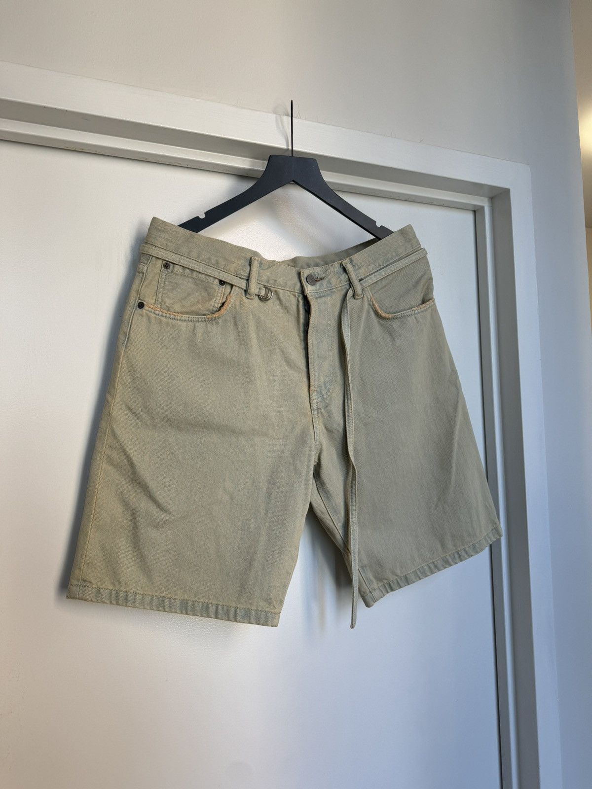 Acne Studios Acne Studios Pale Yellow/Pale Blue Jorts | Grailed