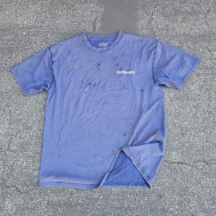Streetwear Gulfstream distressed tee shirt | Grailed