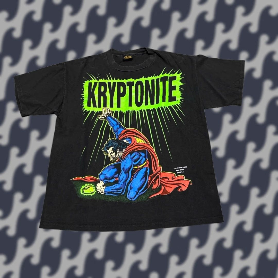 Changes VINTAGE DC Comics Superman Kryptonite T Shirt XL Crew Neck ...