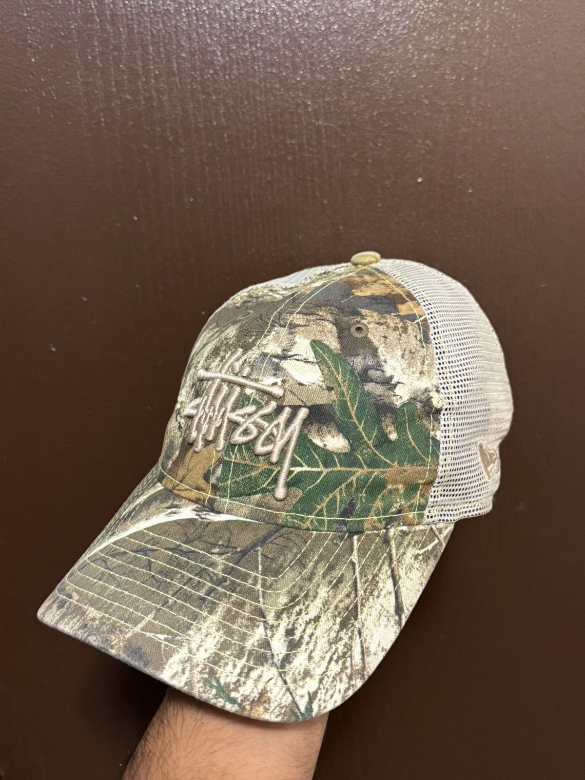Stussy REAL TREE NEW ERA 9TWENTY BASIC TRUCKER | Grailed