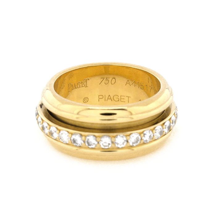 Piaget Possession Band Ring 18K Yellow Gold with Diamonds | Grailed