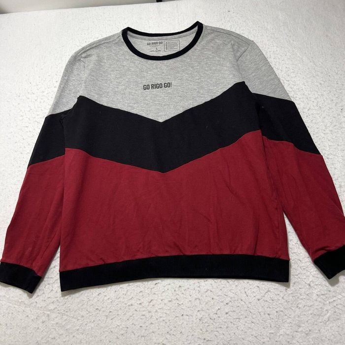 Other Go Rigo Go Cycling Large Crewneck Sweatshirt Skull Bike Logo ...