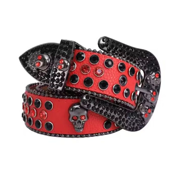 Designer Opium Y2K Skull Iced Belt | Grailed