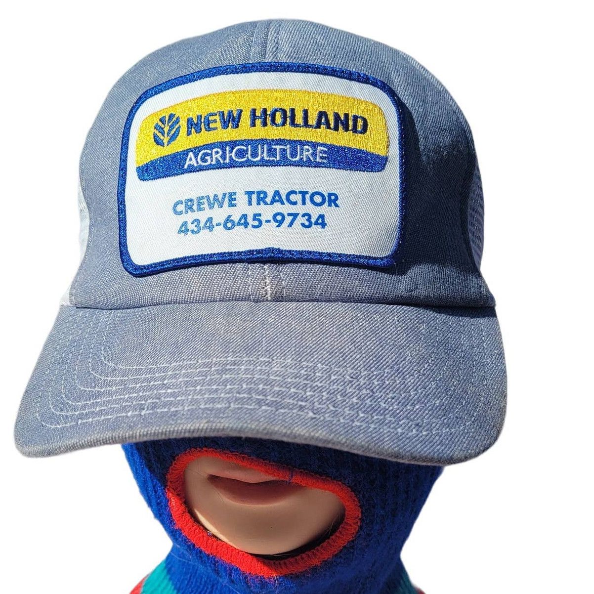 Caterpillar × John Deere × Vintage Vintage New Holland Denim Trucker ...