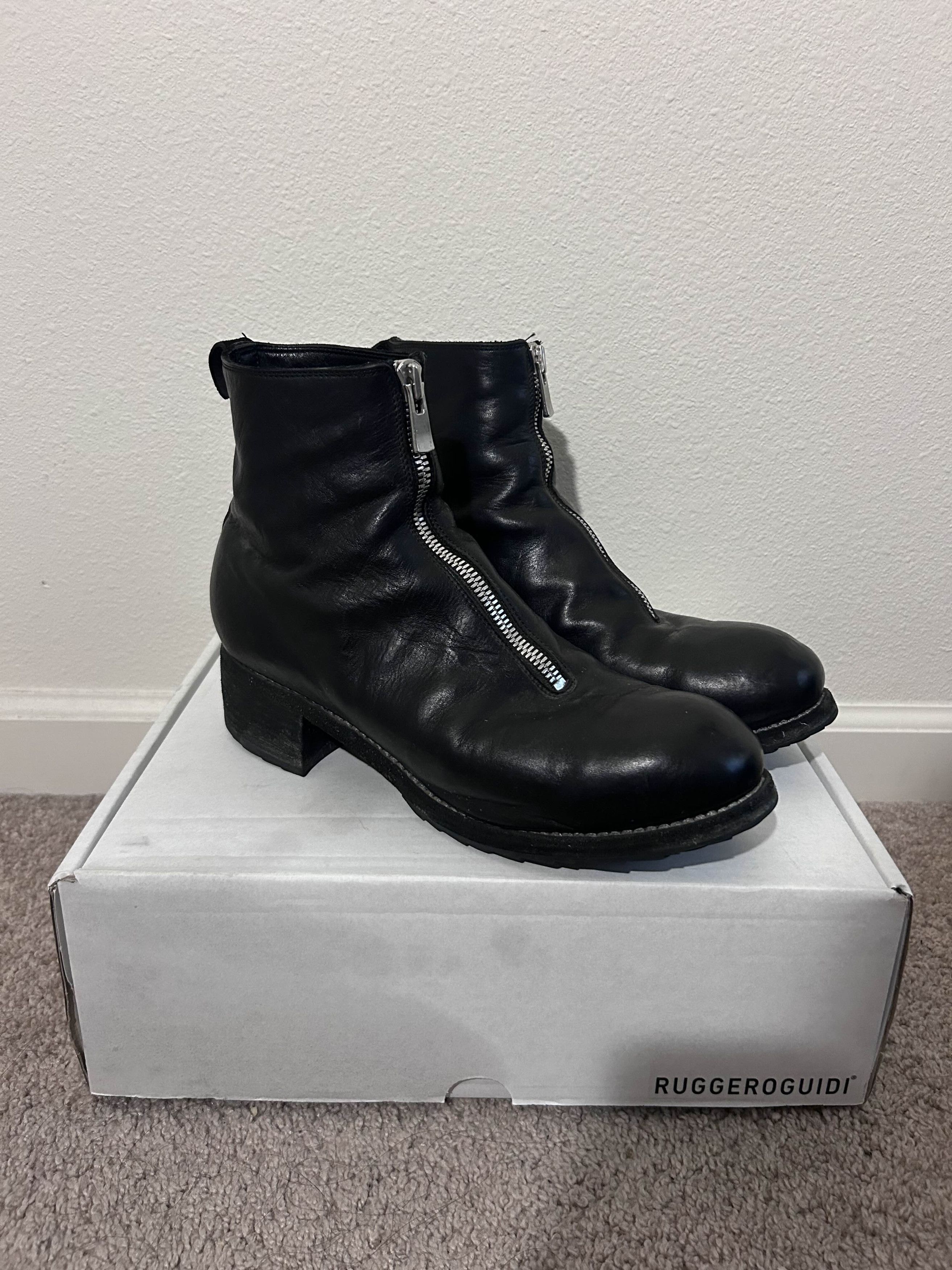 Guidi PL1 "Front Zip" Boot (42 / US 9 Mens) Black | Grailed