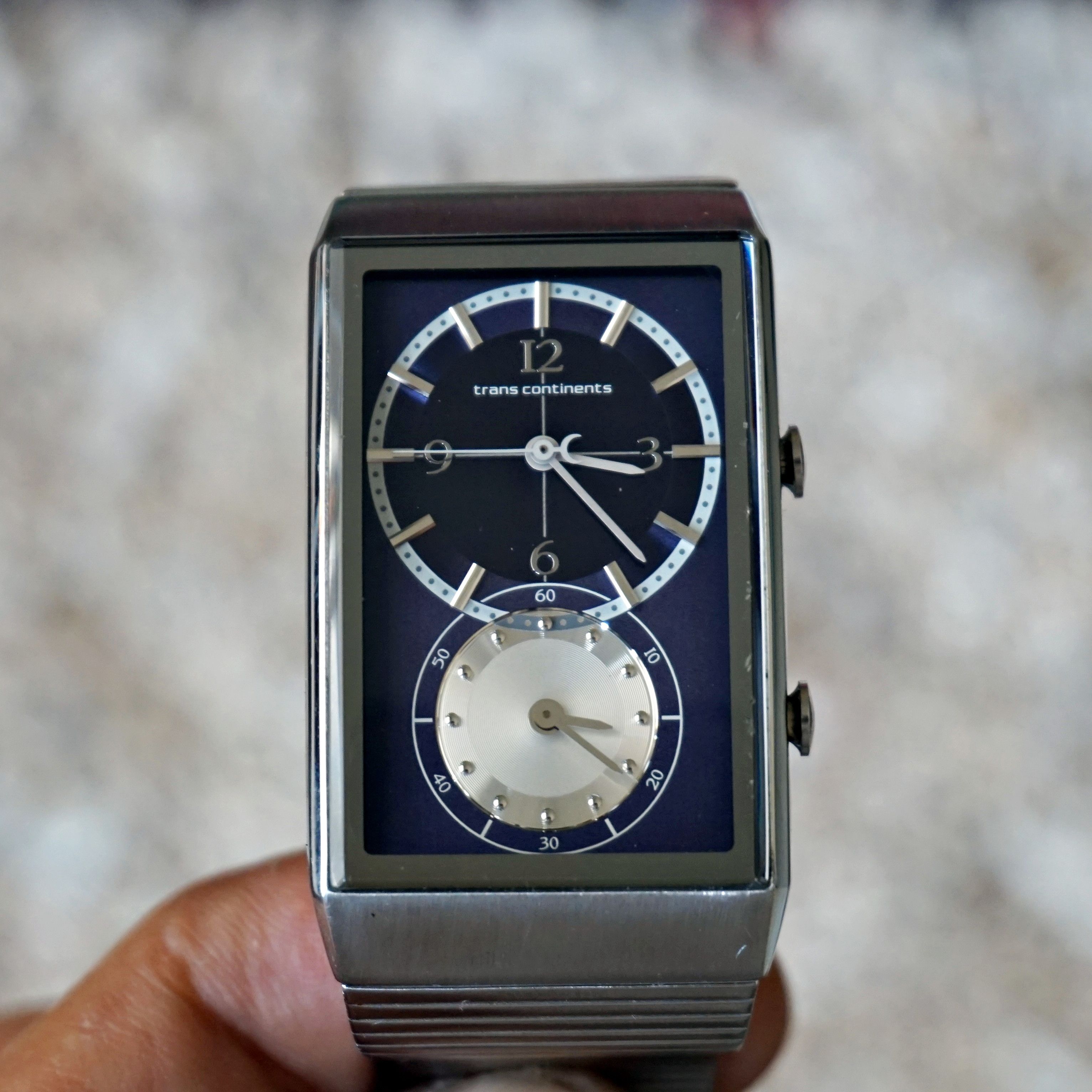 Japanese Brand Trans Continents Japan Dual time Tank Watches | Grailed