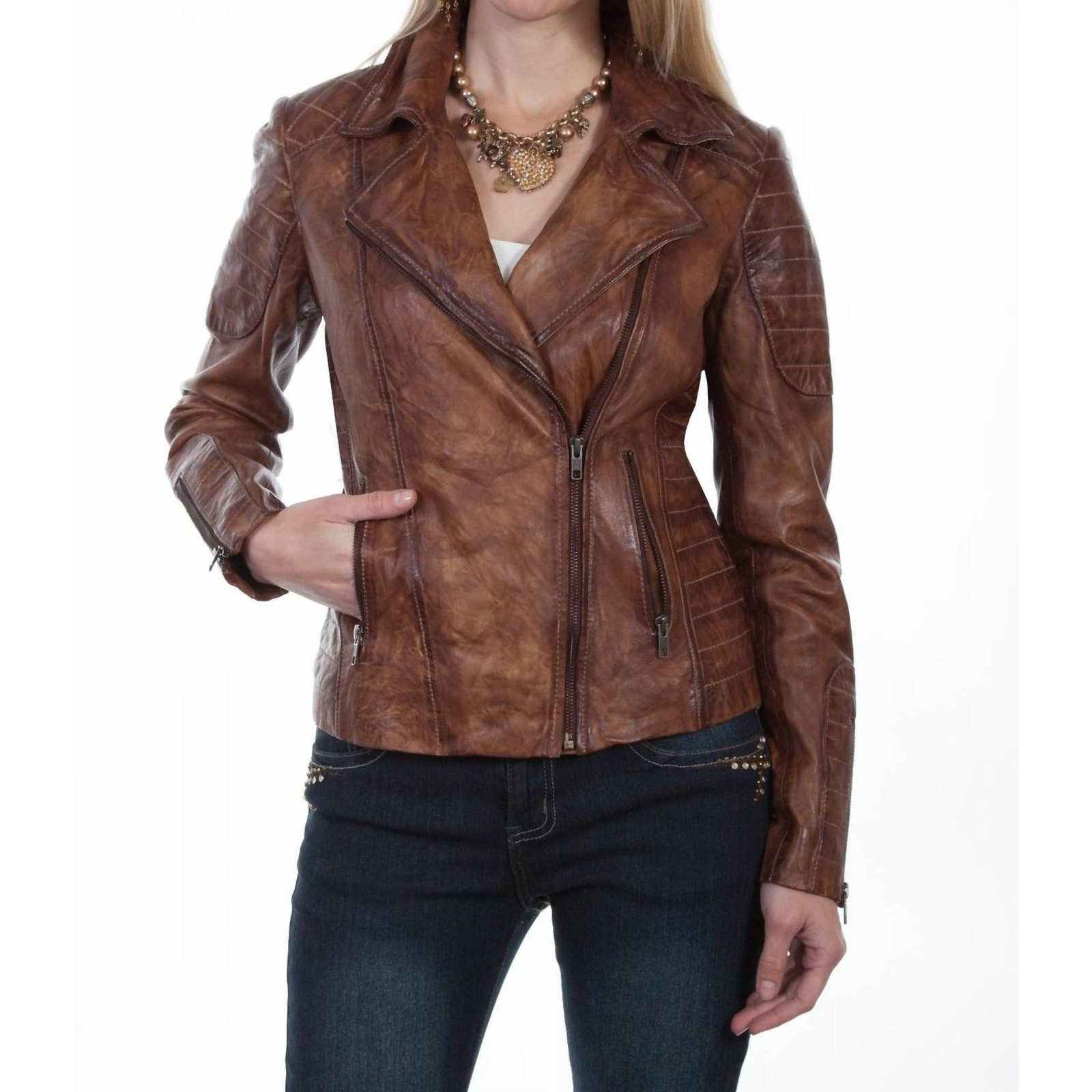 Scully Leather Leather Sanded Jacket In Tan | Grailed