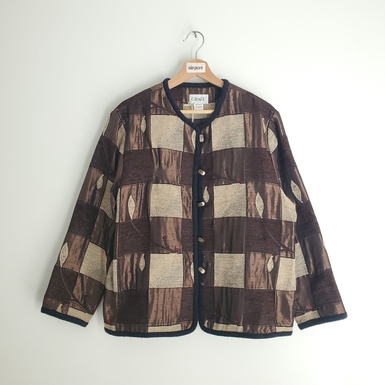 GRAFF 1990s Graff Patchwork Textured Jacket | Grailed
