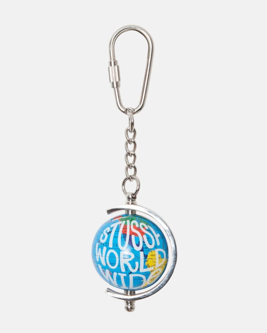 Hypebeast × Stussy STUSSY GLOBE KEYCHAIN | Grailed