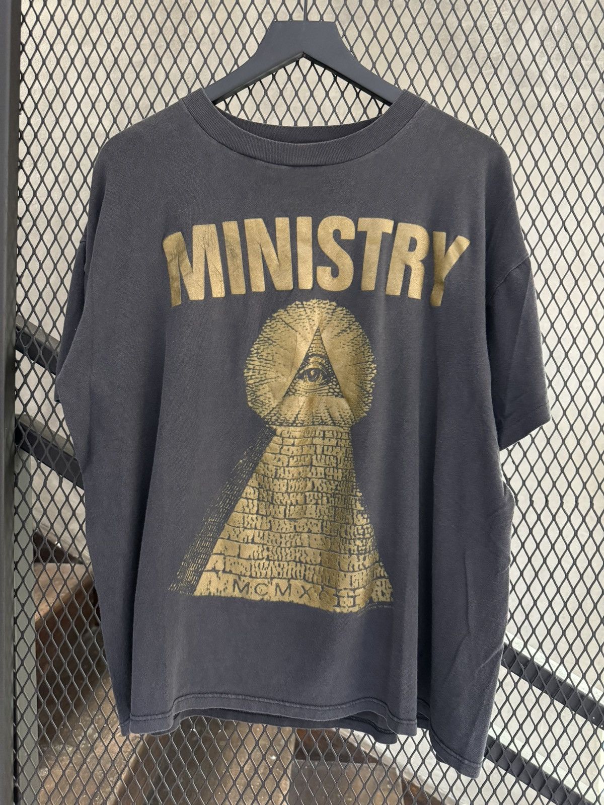 Band Tees × Streetwear × Vintage Vintage 1991 Ministry Pyramid Brockum ...