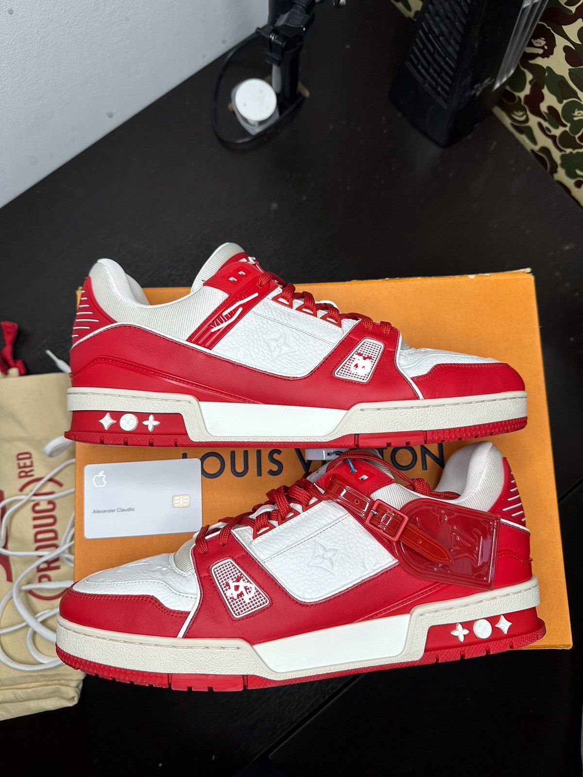 Louis Vuitton Lv Louis Vuitton Trainer Product Red | Grailed