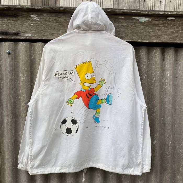 Vintage Vintage 1994 The Bart Simpson cotton zipper hoodie Jacket | Grailed