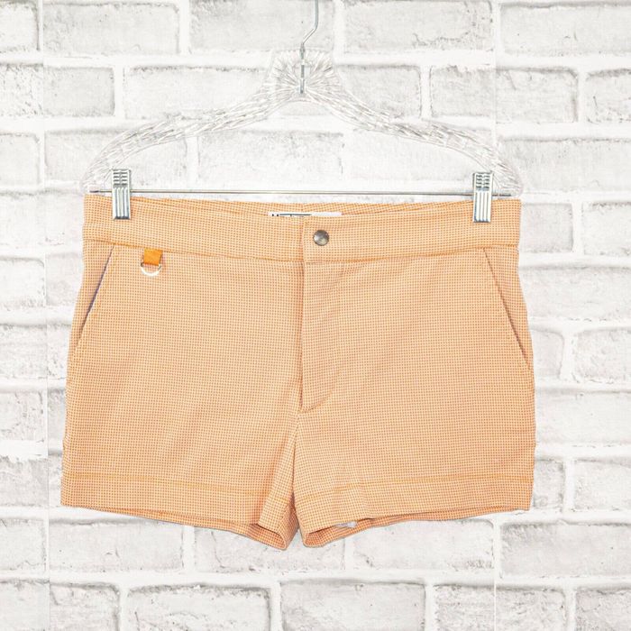 Mr. Turk MR TURK Men's Kent Orange Mini Check Swim Trunk Shorts | Grailed