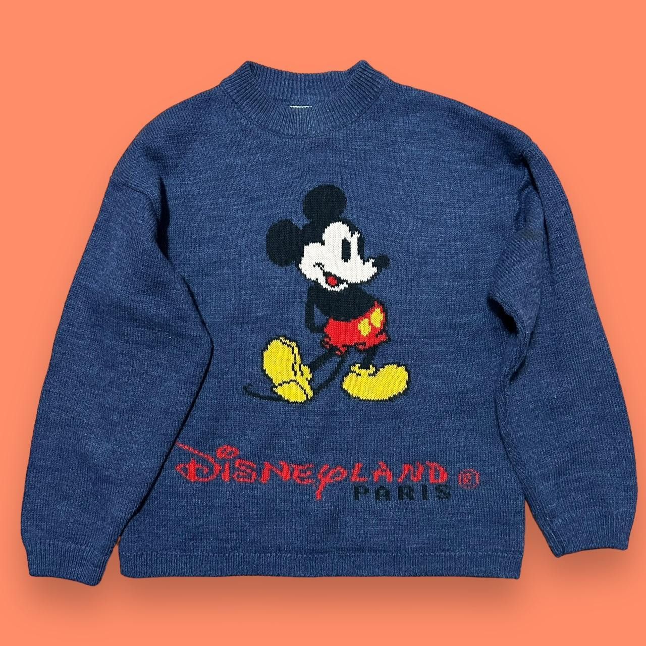 Disney Vintage 90s Disneyland Paris Mickey Mouse Knitted Jumper | Grailed