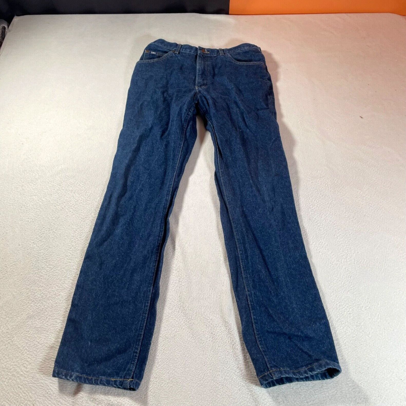 Lee Vintage Lee Pants Mens 34 Blue Jeans Mid Rise Dark Wash Denim ...