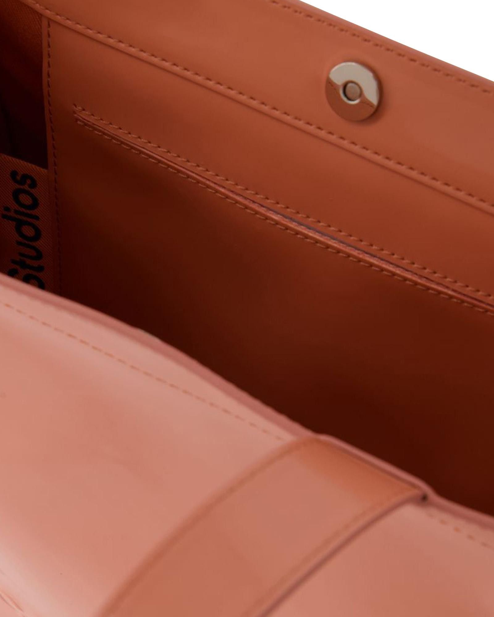 Acne Studios Logo Shopper Portrait Tote Bag - Acne Studios - Leather ...