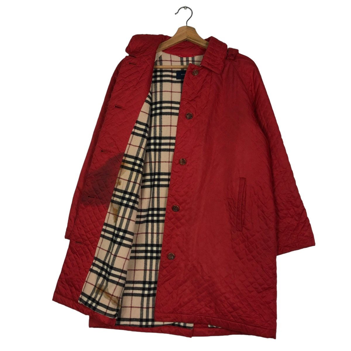 Burberry × Vintage 🔥VINTAGE QUILTED BUTTON BURBERRY LONDON NOVA CHECK ...
