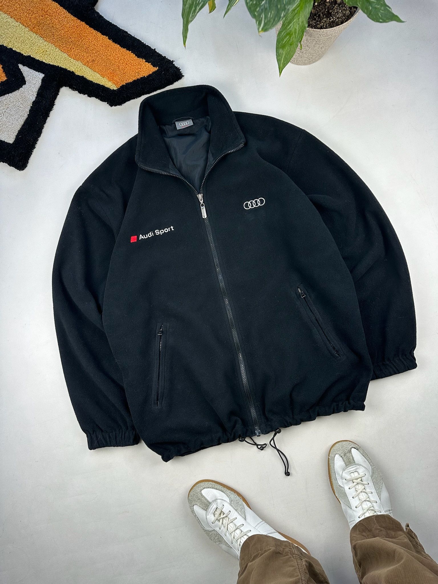 Audi Vintage Audi Fleece Sweater jacket | Grailed