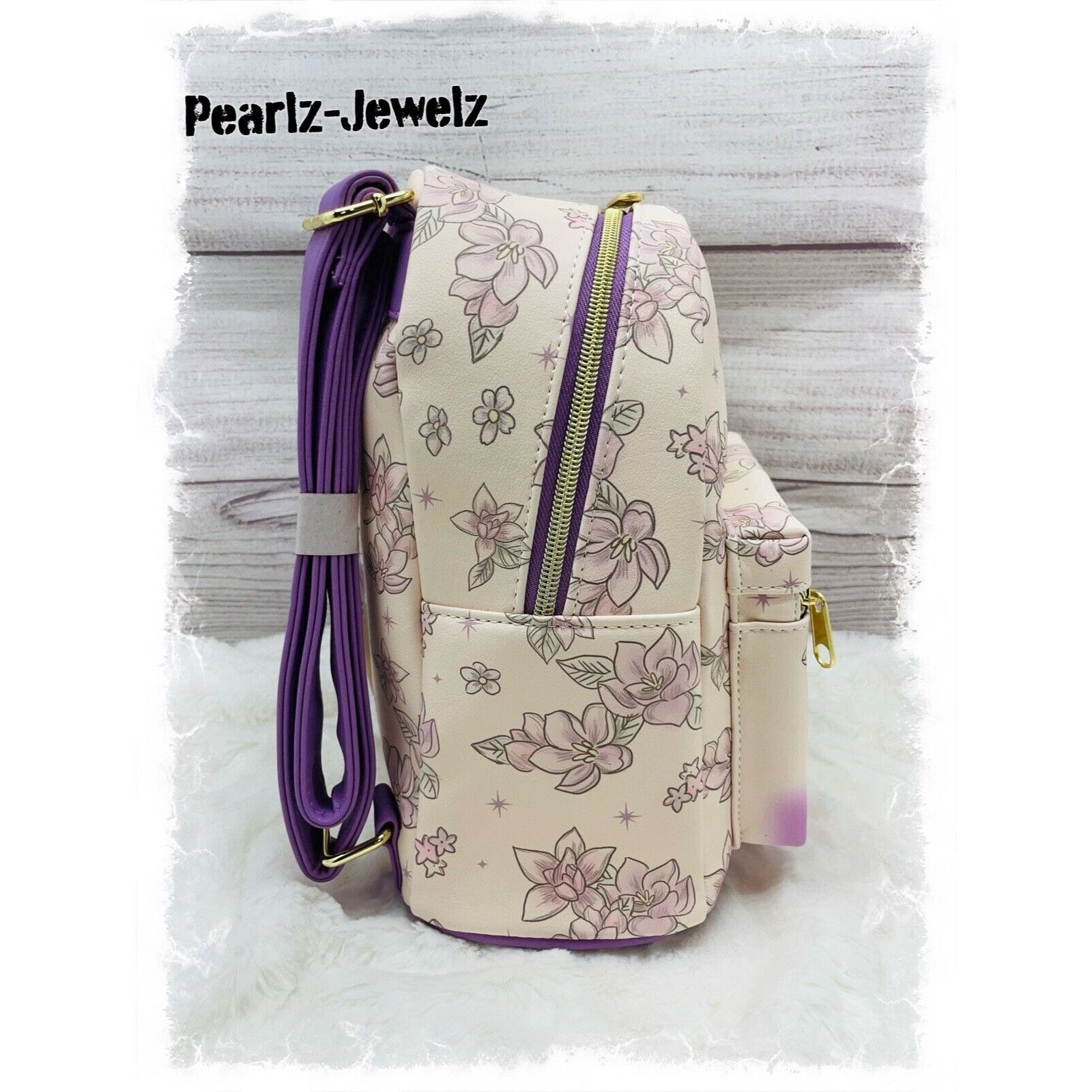 Disney Loungefly Disney Princess Rapunzel Tangled Sketch Floral Min ...