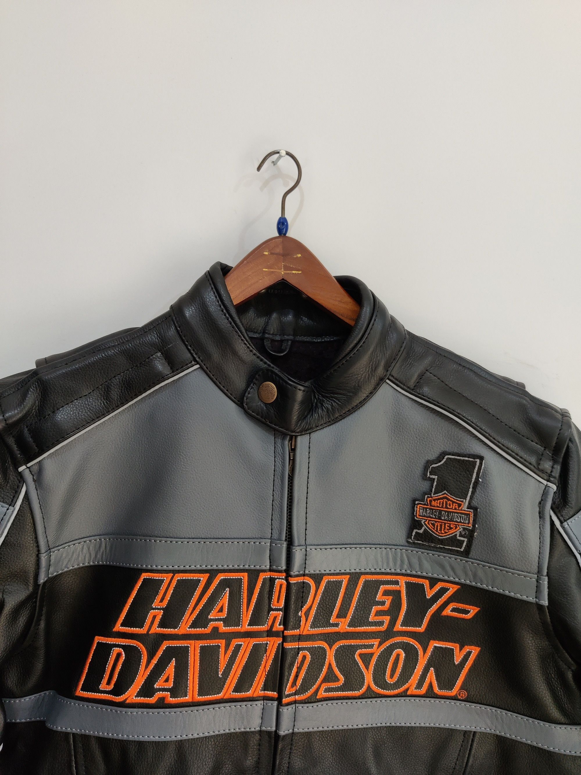 Harley Davidson × Leather Jacket × Racing Harley Davidson LEATHER ...
